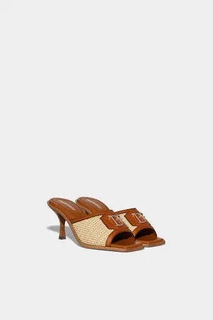 Dsquared2 Jungle Rafia Sandals