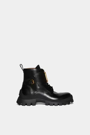 Dsquared2 Statement Buckled Combat Boots