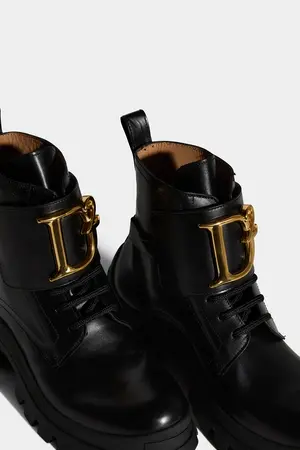 Dsquared2 Statement Buckled Combat Boots