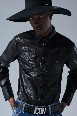 Dsquared2 Shiny Wash Classic Western Shirt