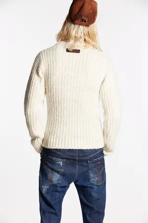 Dsquared2 Muscle Half English Rib Knit Sweater