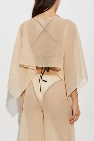 Balmain Silk Beach Poncho