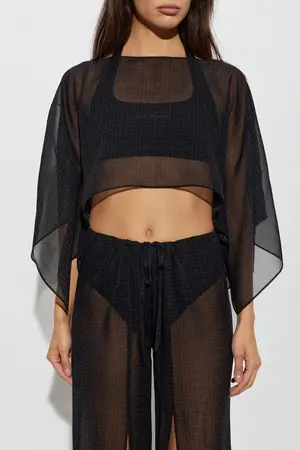 Balmain Silk Beach Poncho