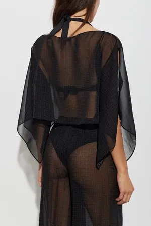 Balmain Silk Beach Poncho