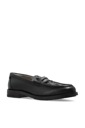 ALLSAINTS Leather Loafers With Paneled Detail