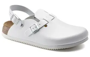 BIRKENSTOCK Kay Sl Natural Leather Narrow Fit Sandals - White