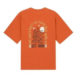 NEW BALANCE Cartoon Logo T-shirt Asia Sizing - Orange