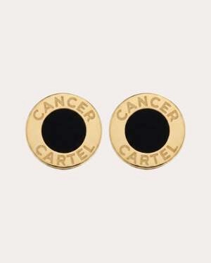 INCREDIBLE RISING Cancer Cartel Stud Earrings - Gold