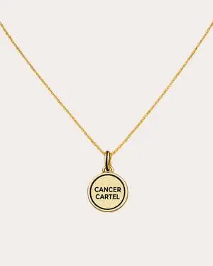 INCREDIBLE RISING 14k Yellow Cancer Cartel Pendant Necklace - Gold