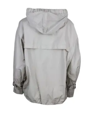 Brunello Cucinelli Long-sleeved Drawstring Hooded Jacket