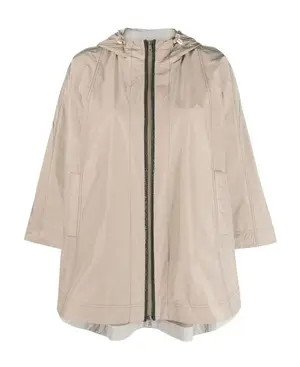 Brunello Cucinelli Hooded Zipped Jacket - Nude