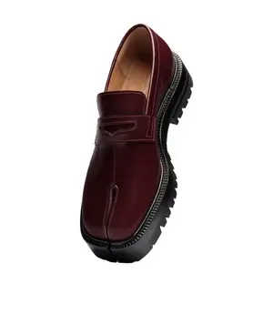 MAISON MARGIELA Tabi Loafers - Bordeaux