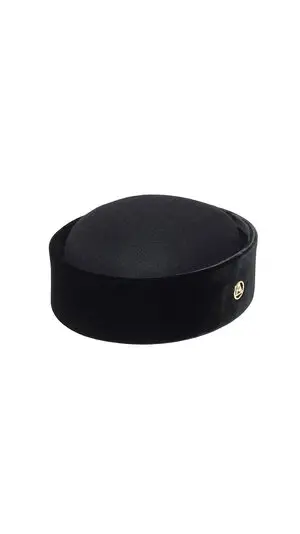 LE TRAP Lausanne Ii Pillbox Hat - Black