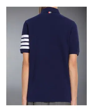 Thom Browne 4-bar Short Sleeve Polo