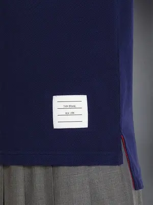 Thom Browne 4-bar Short Sleeve Polo
