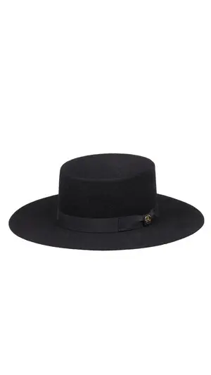 LE TRAP Boater Hat - Black