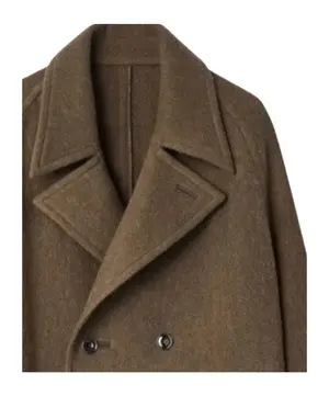 LEMAIRE Double-breasted Coat - Mud
