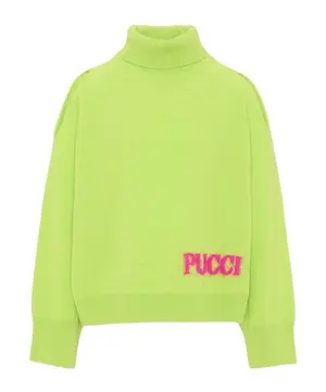 Emilio Pucci Long-sleeved Turtleneck Sweater - Green