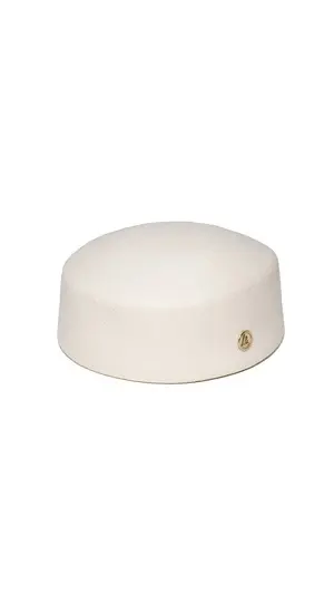 LE TRAP Zermatt Pillbox Hat - White