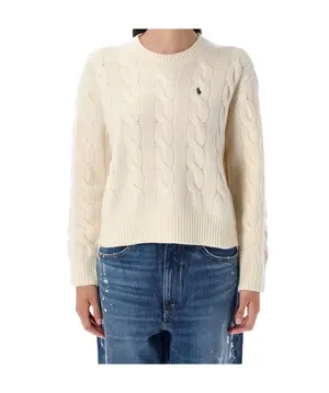 Polo Ralph Lauren Logo Embroidered Cable-knitted Jumper