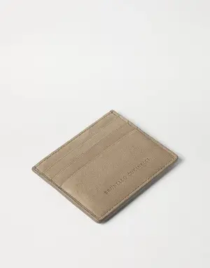 Brunello Cucinelli Suede Card Holder