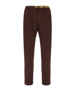 WHITE SAND Elasticated Waist Belted Trousers - No