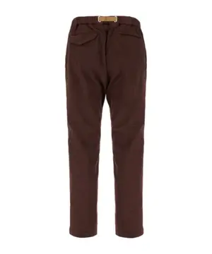 WHITE SAND Elasticated Waist Belted Trousers - Red