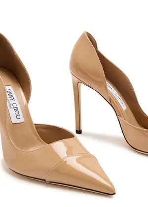 JIMMY CHOO Brigitte 100 Patent Leather Pumps