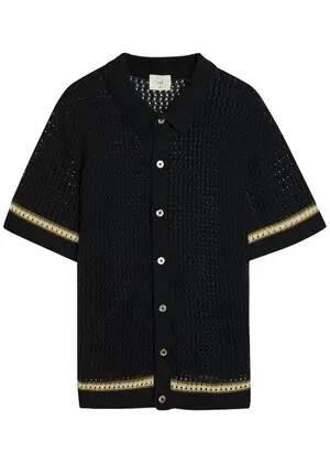 CHE Benicio Crot-knit Shirt - Black