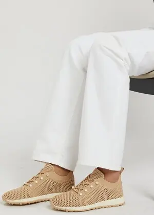 JIMMY CHOO Veles Mesh-knit Sneakers