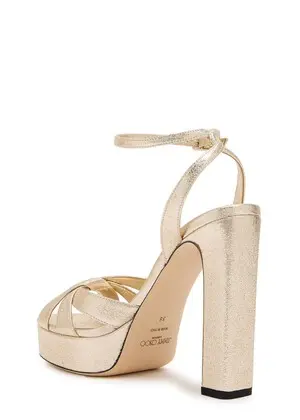 JIMMY CHOO Metallic Brilliance Sandals