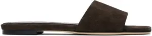 AeydĒ Anna Slip-on Square-toe Slides - Black