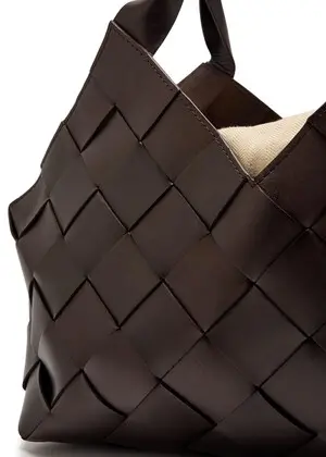 Dragon Diffusion Castello Large Woven Leather Tote Bag