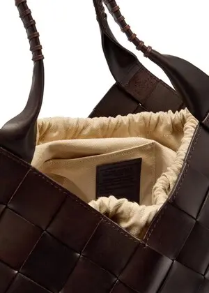 Dragon Diffusion Castello Large Woven Leather Tote Bag