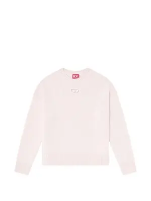 DIESEL® Logo Wool Blend Sweater - Pink