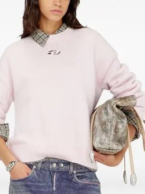 DIESEL® Logo Wool Blend Sweater