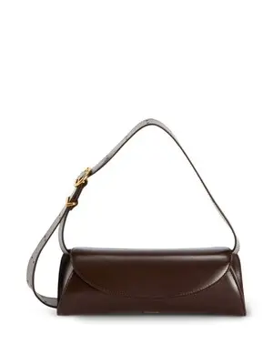 JIL SANDER Cannolo Small Leather Shoulder Bag - Brown