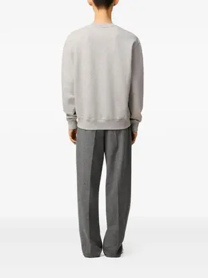 AMI Paris De Coeur Cotton Sweatshirt - Grey