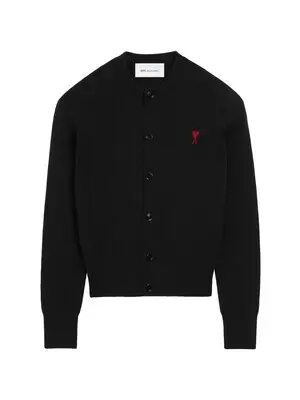 AMI Paris De Coeur Wool Cardigan