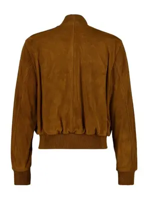 AMI Paris Suede Leather Zipped Jacket