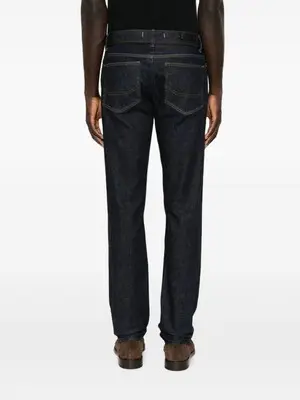 Brioni Cotton And Cashmere Denim Jeans