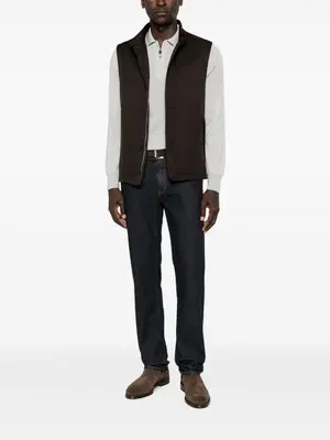 Brioni Cotton And Cashmere Denim Jeans