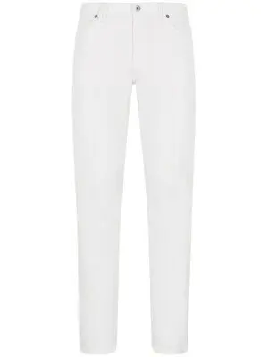Brioni Denim Cotton Jeans - White