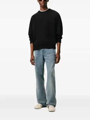 AMI Paris De Coeur Cotton Sweatshirt - Black