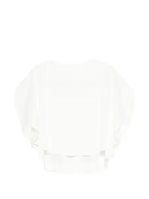 Issey Miyake Pleated Top - White