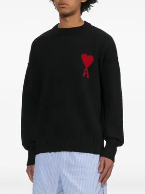 AMI Paris De Coeur Wool Sweater