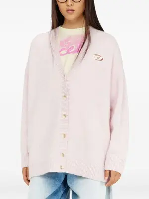 DIESEL® Logo Wool Blend Cardigan