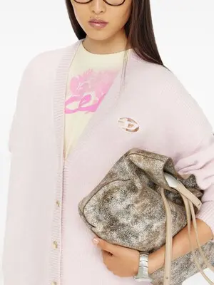 DIESEL® Logo Wool Blend Cardigan