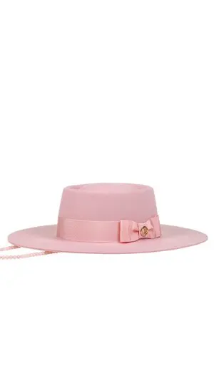 LE TRAP Florença Boater Hat - Pink