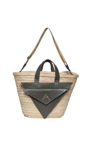 LE TRAP Woven Basket With Removable Clutch